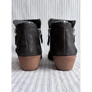 Sam Edelman | Shoes | Sam Edelman Packer Black Leather Ankle Boots Dual ...